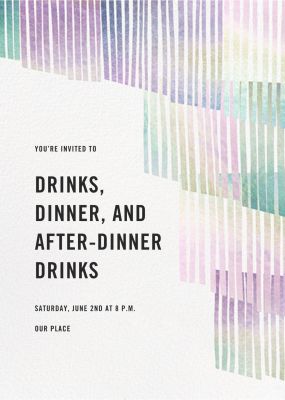 Dinner Party Invitations | Send online instantly | RSVP tracking