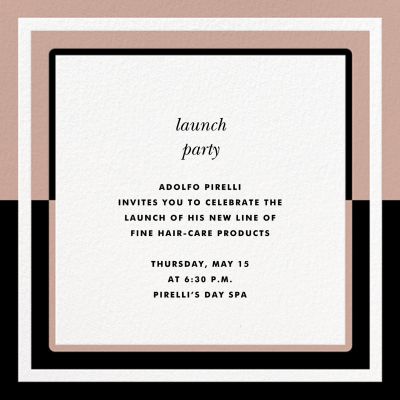 Launch Party Invitations | Send online instantly | Track opens