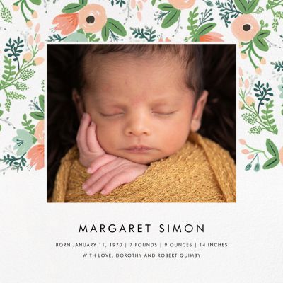 Create Easily Customizable Online Birth Announcements