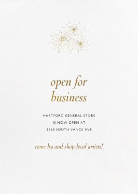 Business Announcement Cards | Send online instantly | RSVP tracking