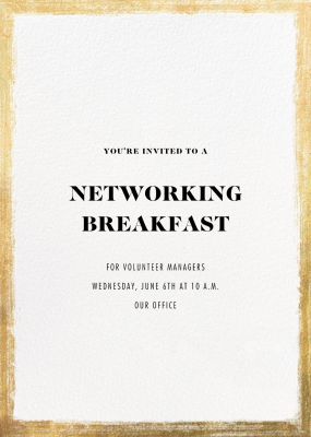 Networking Event Invitations | Send online instantly | RSVP tracking