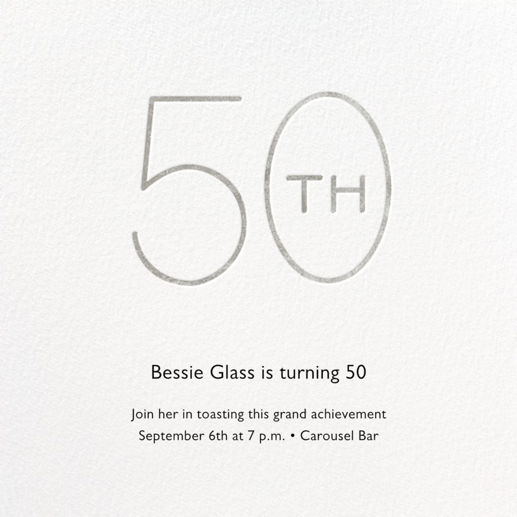 Decade - Birthday Invitation | Send online instantly | RSVP tracking