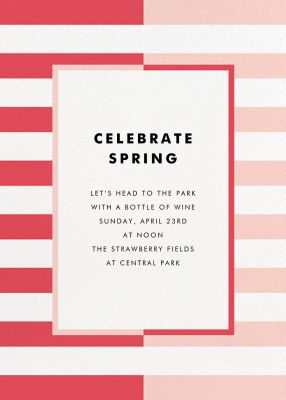 Spring Party Invitations | Send online instantly | RSVP tracking