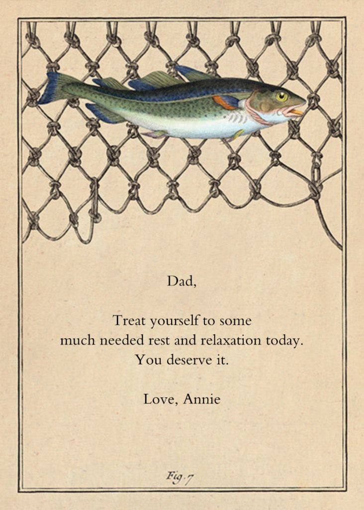 Cod Fish Net - Father's Day Card | Send online instantly | Track opens