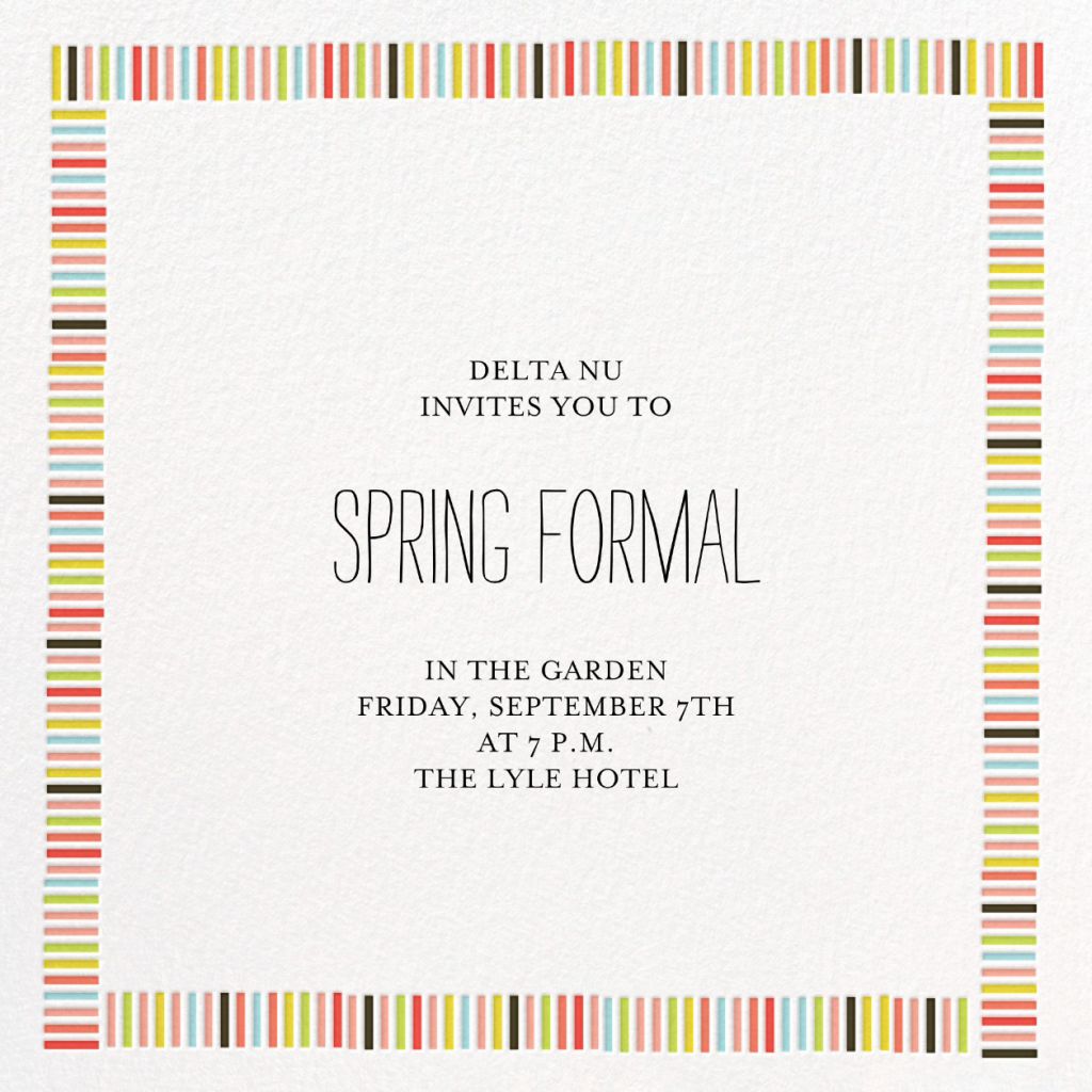 Mini Berlin - Sorority Event Invitation | Send online instantly | RSVP ...