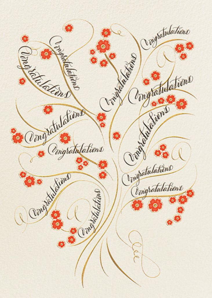 Congratulations Tree - Congratulations Card | Send online instantly ...