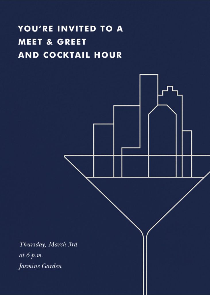Cosmopolitan - Cocktail Party Invitation | Send online instantly | RSVP ...