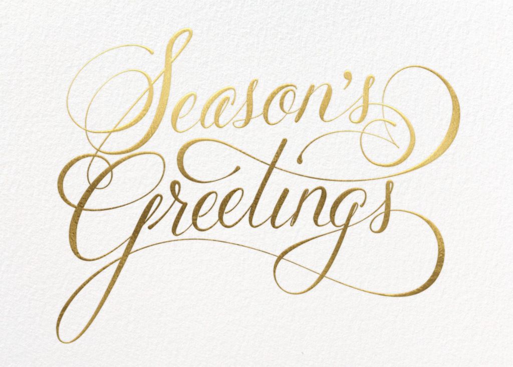 Season's Greetings Script - Holiday Card | Send online instantly ...