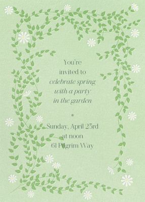 Spring Party Invitations | Send online instantly | RSVP tracking