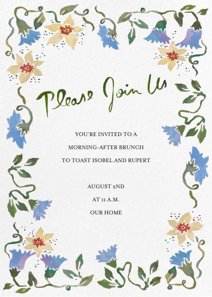 Lovely Vines Invitation